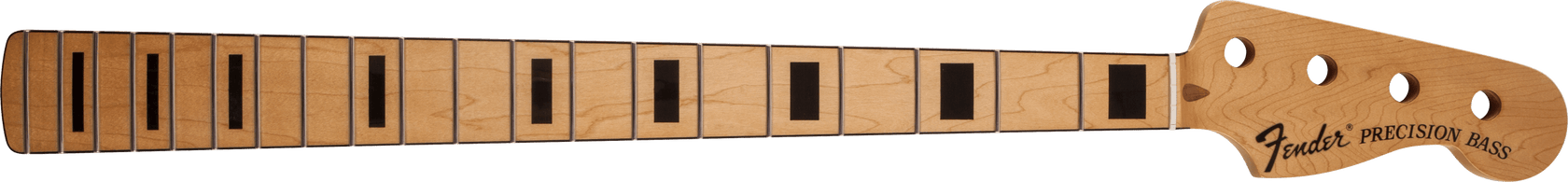 Precision Bass® Neck, 20 Medium Jumbo Frets, Block Inlay - Maple – Fender